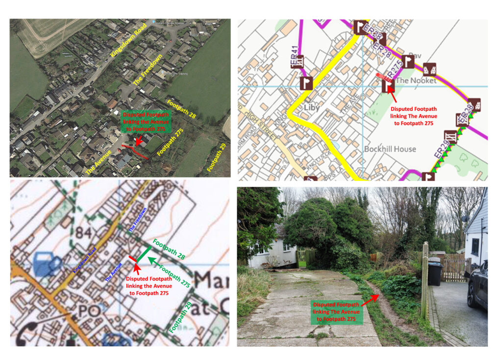 St Margaret's At Cliffe Parish Council » Claim Footpath between end of ...